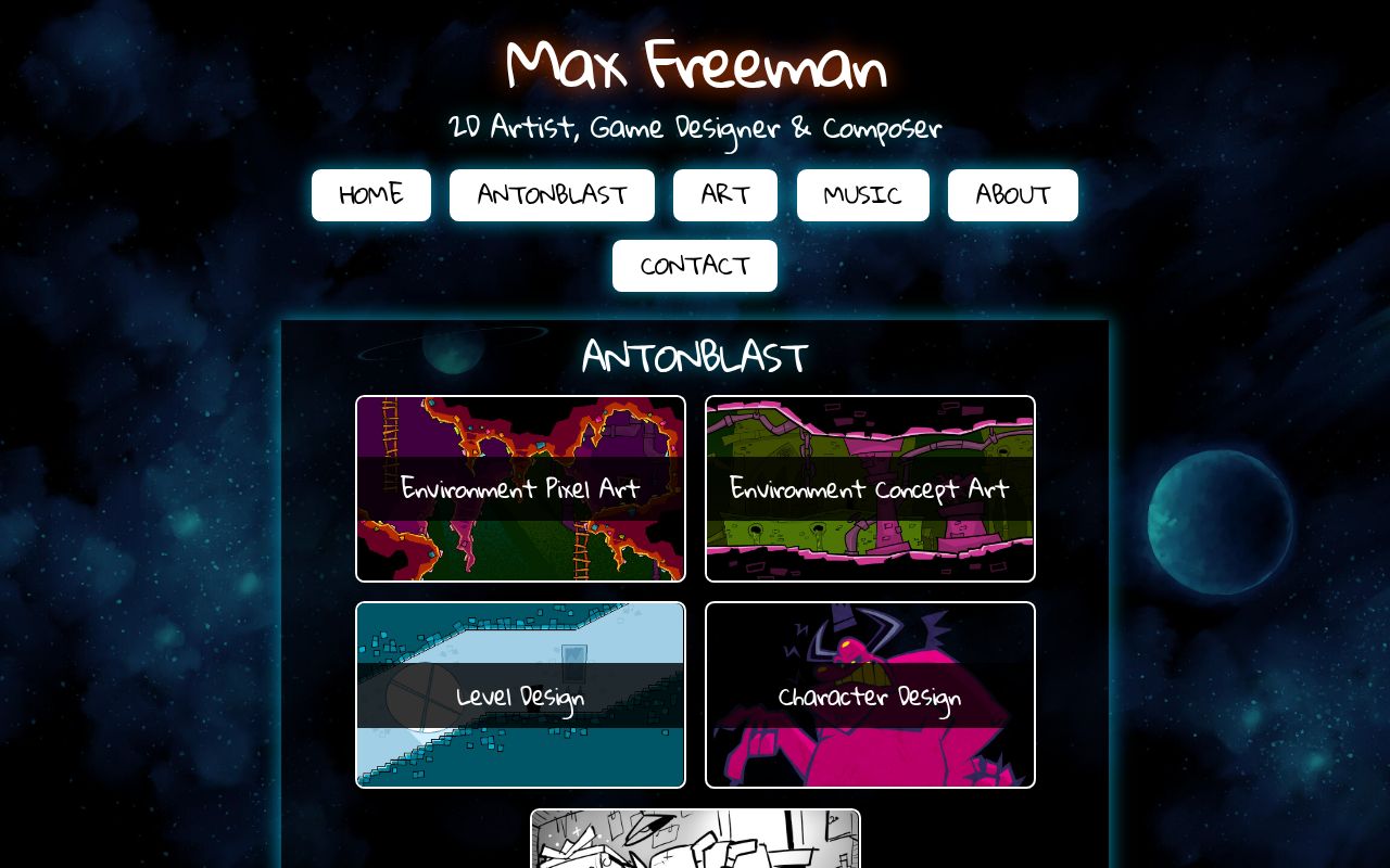 Max Freeman - 2D Artist & Game Designer
